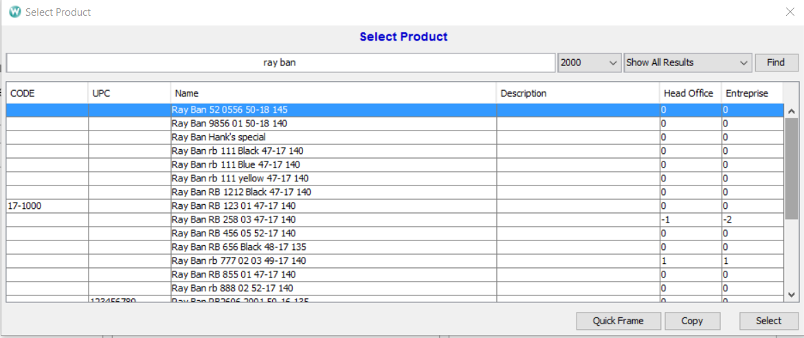 HOW TO REPRINT A FRAME LABEL IN WINK – WINK
