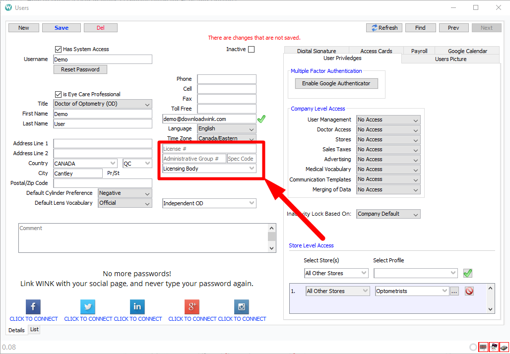 Set up an ECP User Profile and make them appear in your Calendar – WINK