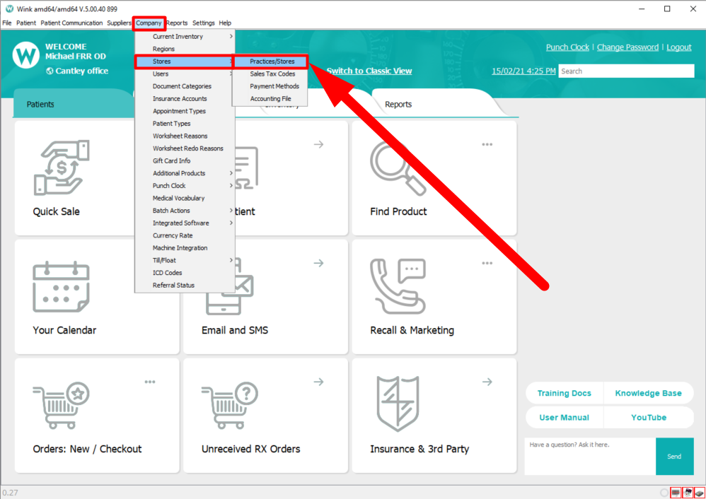Set up an ECP User Profile and make them appear in your Calendar – WINK