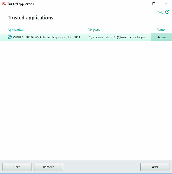 WINK Performance Issues: Configuring Kaspersky Antivirus – WINK