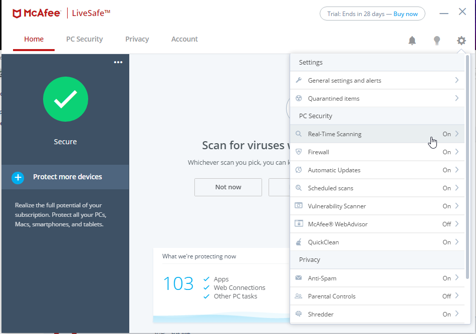 WINK Performance Issues: Configuring McAfee LiveSafe – WINK
