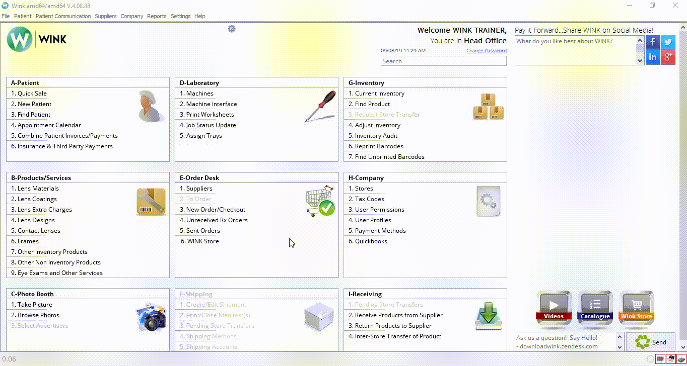 WINK FAQ: Receiving Frames From Supplier – WINK