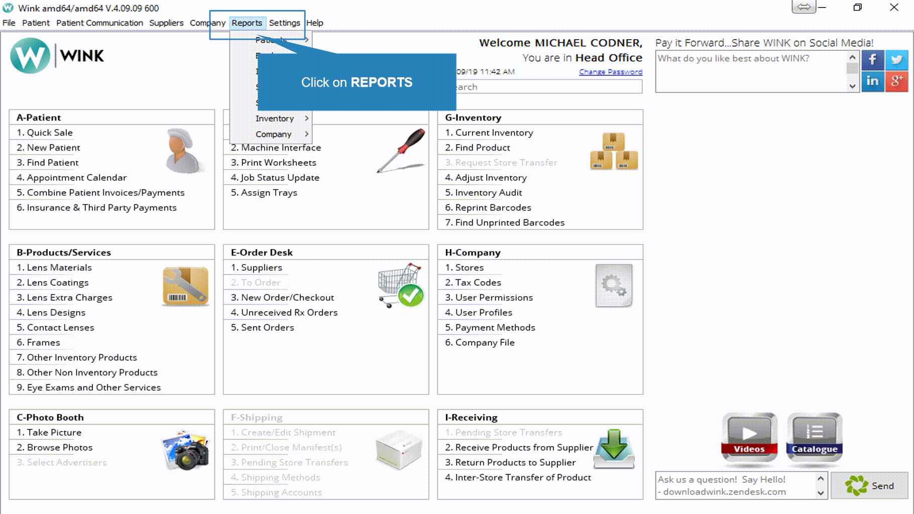 WINK Reports: Frame ReOrder Report – WINK