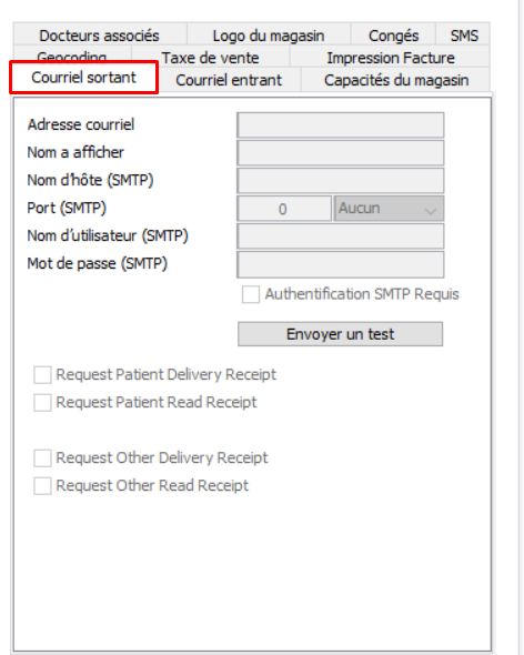 Configuration du courriel sortant (autre que Gmail) – WINK Configuration du courriel sortant (autre que Gmail) – WINK