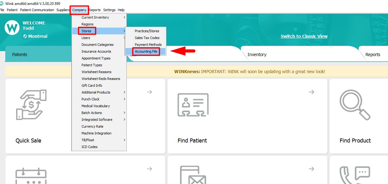 How to setup and use the WINK Accounting Module – WINK