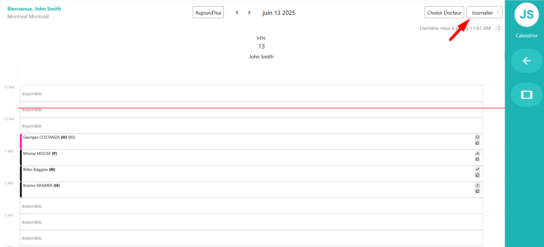 WINKemr - Comment utiliser le Calendrier et la section des Pré-tests – WINK