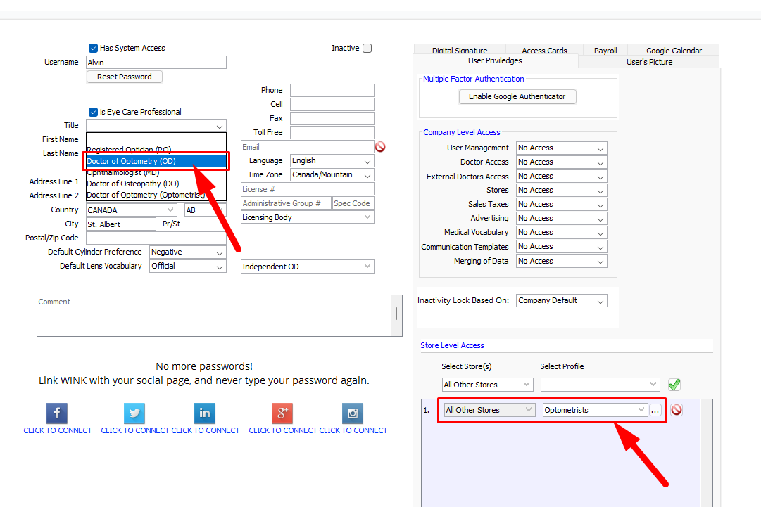 Set up an ECP User Profile and make them appear in your Calendar – WINK