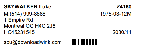 Patient Labels – WINK