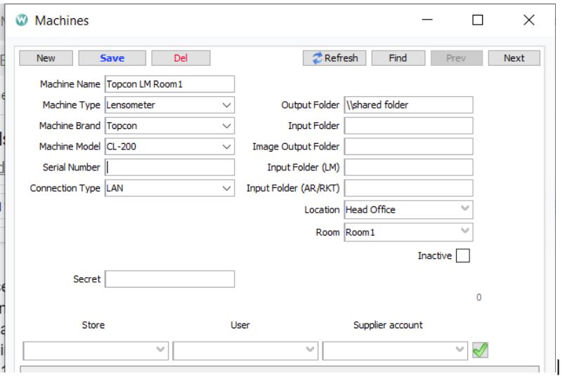 Topcon LAN* Lensmeters - WINK Machine Integration Guide – WINK