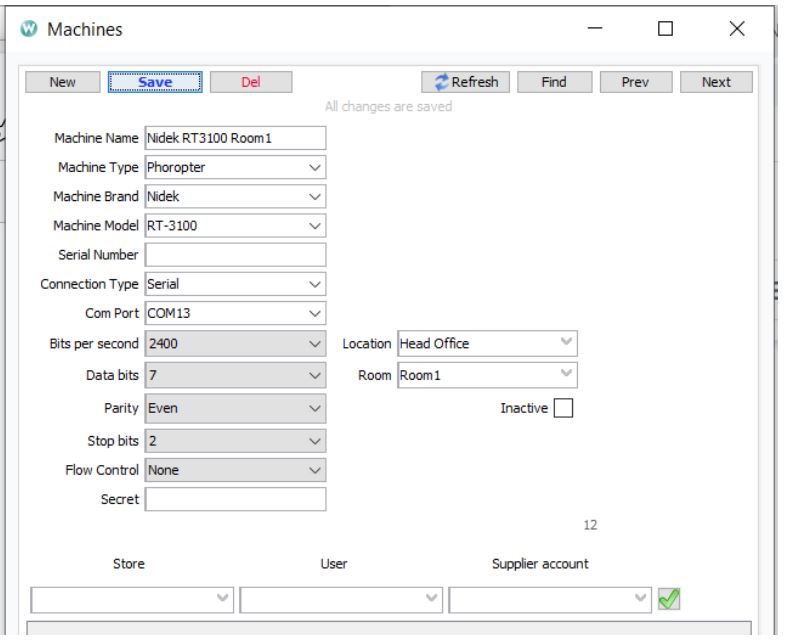 Nidek Serial RT3100 and RT5100 - Wink Machine Integration Guide – WINK